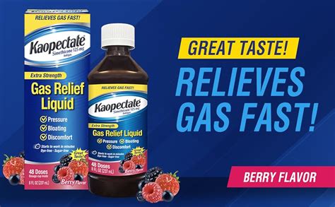Kaopectate Extra Strength Gas Relief Liquid Mixed Berry