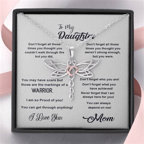 My Warrior Daughter Grey Dragonfly Necklace Teepoem Ltd