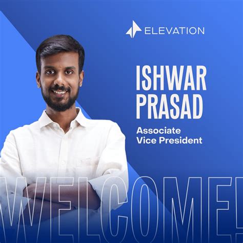 Join Us In Welcoming Ishwar Prasad To Our Team He Joins Us As An