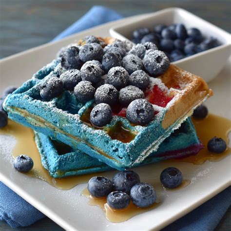 Blue Waffle Recipe Easy Fluffy Breakfast Waffles