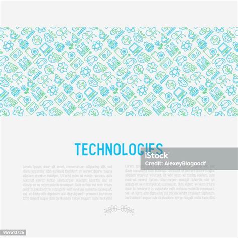 기술 개념의 얇은 선 아이콘 전기 자동차 로켓 로봇 공학 태양 전지 기계 정보 웹 개발 배너 웹 페이지 인쇄 매체에 대 한 벡터 일러스트 0명에 대한 스톡 벡터 아트 및