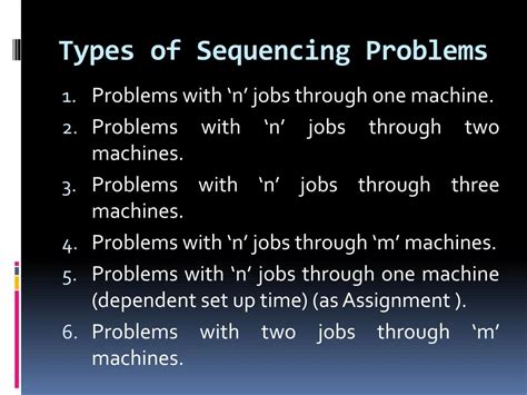 Definition Of Sequencing Problem At Sara Mccall Blog