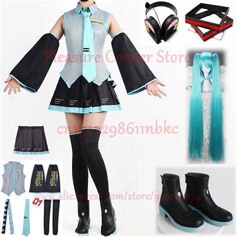Костюм Hatsune Miku для косплея | AliExpress