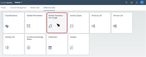 Global Classification Usage App Buildworks