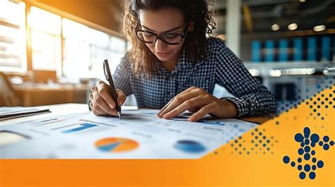 Corporate Auditor Reviewing Sustainability Report For Strategic Analysis And Reporting Solutions