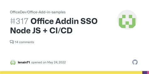 Office Addin SSO Node JS CI CD Issue OfficeDev Office Add In Samples GitHub