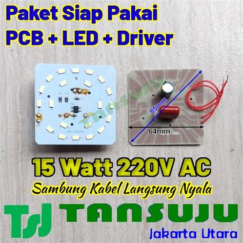Jual Lampu Smd Led Siap Pakai Pcb Led Driver Watt Volt Ac Shopee Indonesia