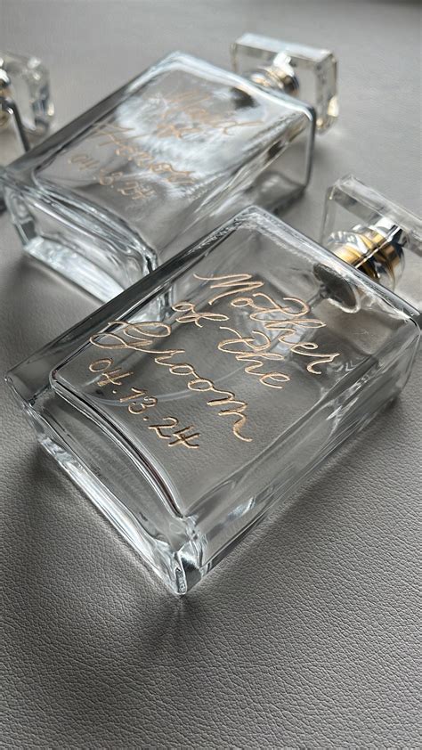 Mother Of The Groom Custom Engraved Perfume Bottle Mother Wedding Day