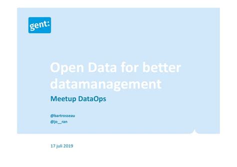 open data and the learning curve of datamanagement ppt