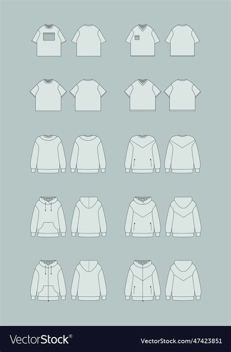 Apparel Templates Clothing Royalty Free Vector Image