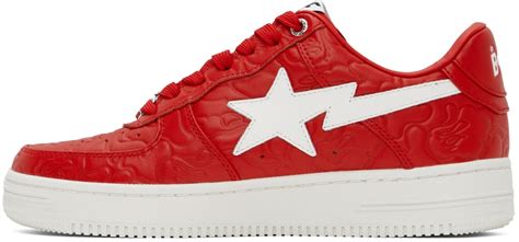 Bape Red Sta 3 M1 Sneakers A Bathing Ape