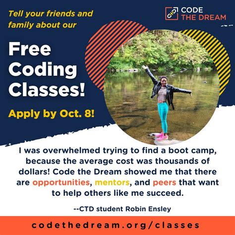 Code The Dream On Linkedin Code The Dream Offers Free High Level Coding Classes And Mentorship