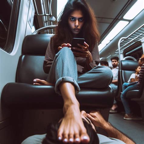 Train Public Footrest Femdom By Kolijiji On Deviantart