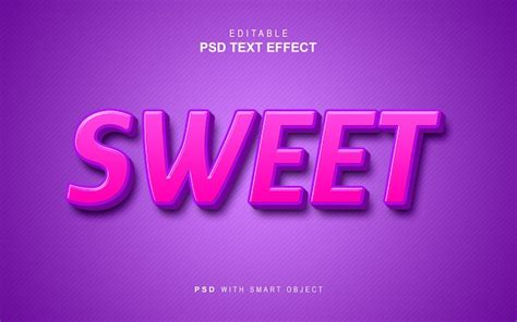 Premium Psd Sweet Text Effect