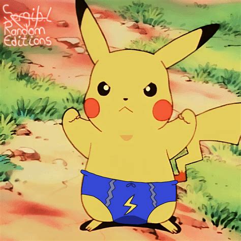 Strongest Pikachu On Blue Speedo [edition] V2 By Sergibluebird16 On Deviantart
