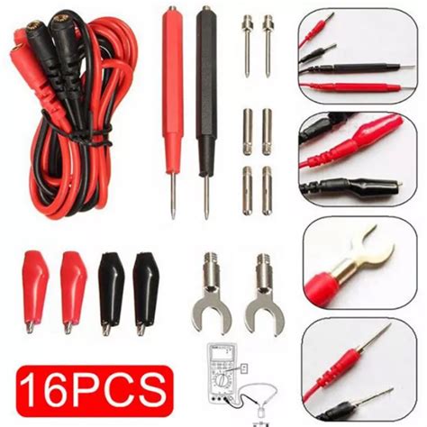 ⭐test Leads Multimeter Probe Cable Kit Set 16 Pcsset Shopee Malaysia