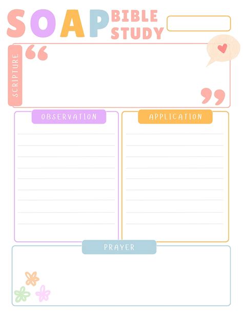 Printable Soap Bible Study Template For Verse Mapping Artofit