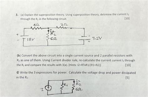 Solved A Explain The Superposition Theory Using Chegg