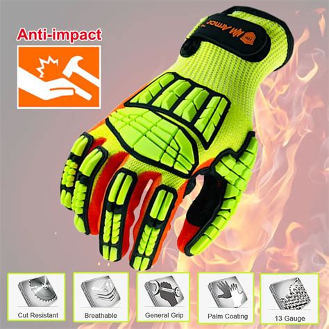 Nmsafety Anti Vibration Protective Work Gloves Cut Resistant High