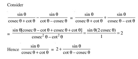 Prove That Frac Sintheta Cottheta Csctheta 2 Frac Sintheta Cottheta Prove That Frac Sintheta Cottheta Csctheta 2 Frac Sintheta Cottheta
