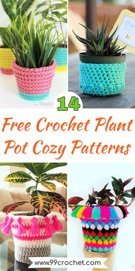 14 Free Crochet Plant Pot Cozy Patterns 99 Crochet