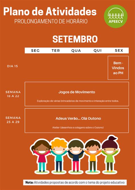 Plano Atividades Jardim Infância Setembro Apeecvorg Página Da