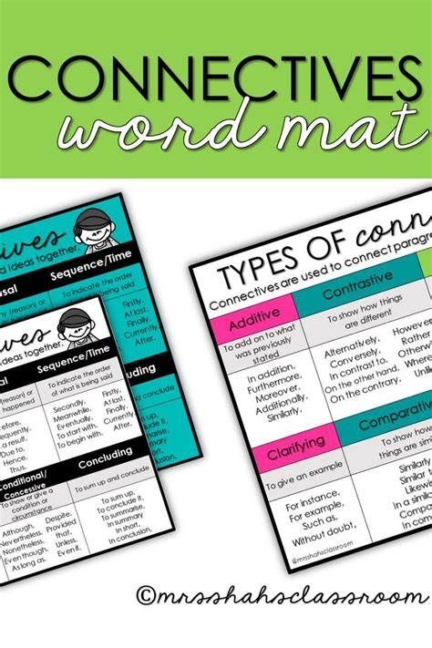 Connectives Word List Definition And Examples Words Word List Workbook Connectives Word List Definition And Examples Words Word List Workbook