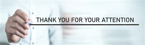 Thank You For Your Attention Images