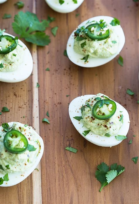 Guacamole Deviled Eggs The Blond Cook