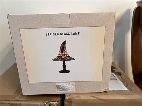 Cracker Barrel 2026 Stained Glass Witch Hat Lamp Viral Halloween Decor