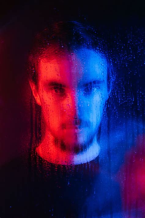 Split Lighting Vivid Photography Colorful Portrait Photography