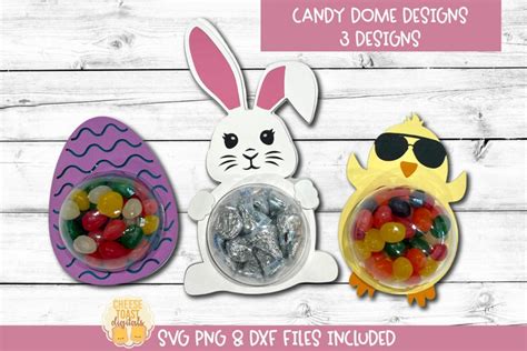 Easter Candy Dome Ornaments Candy Holder Svg