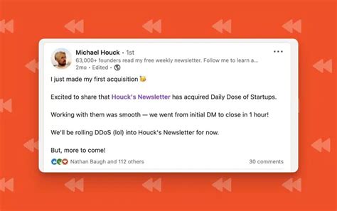 how michael houck built a 1 million newsletter in 13 months growth in reverse