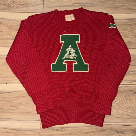 Vintage True Vintage 1950s 1960s Wrestling Varsity Knit Sweater Grailed