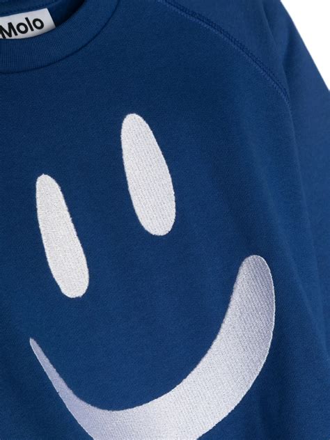Molo Smiley Face Print Sweatshirt Farfetch