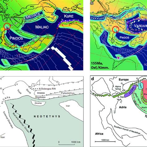 Paleogeographic Reconstructions For The Late Triassic A C And The