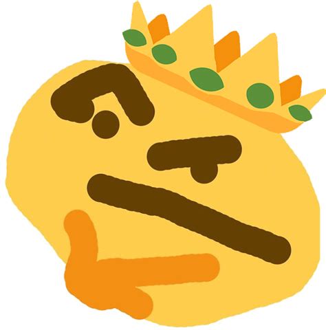 Download Thinking Face Meme Png Distorted Emoji Face Png Image With