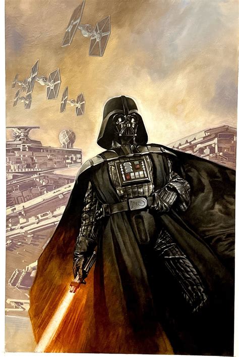 Darth Vader 2 Cover By Dave Dorman Painted Pubd 2015 In Mcspidey