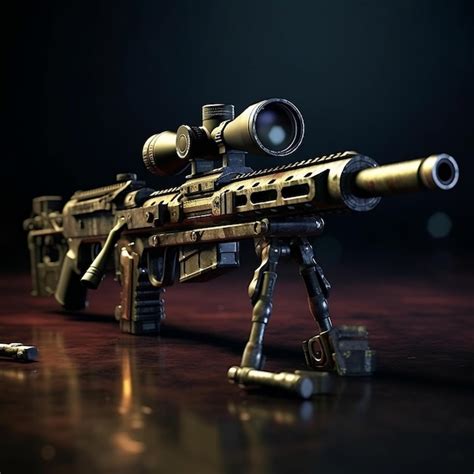 Premium Ai Image Gun On White Background