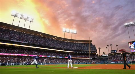 Dodger Stadium Completely Surrounded By Water