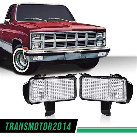 Fit For Silverado 198182 Chevy C10 Gmc Front Turn Signal Park Lamps