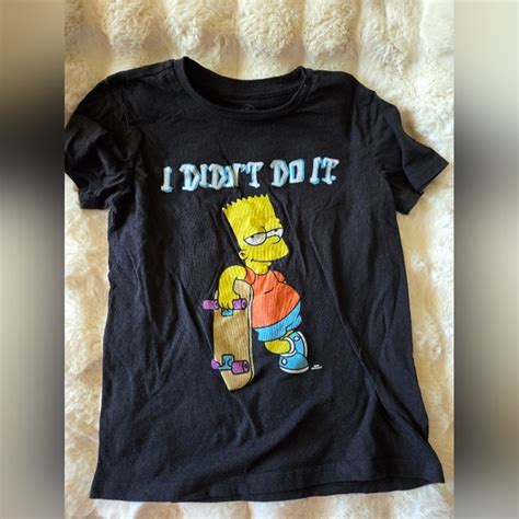 Simpsons Shirts And Tops Bart Simpson I Didnt Do It Tshirt Poshmark