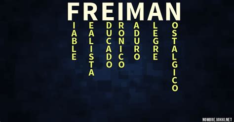 Qué Significa Freiman