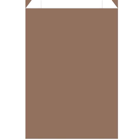 Pochettes Cadeau Kraft Lisse Café 18x6x35cm Par 150 Retif