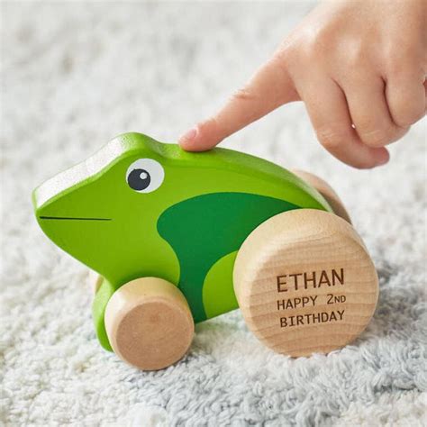 Personalised Wooden Toy Frog By Sophia Victoria Joy Wooden Toys Toys