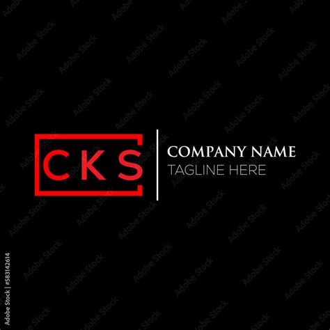 Cks Letter Logo Design On Black Background Cks Creative Initials