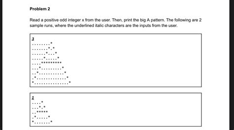 solved problem 2read a positive odd integer x ﻿from the