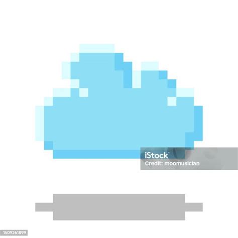 Ikon Awan Gaya Pixel 8 Bit Ilustrasi Stok Unduh Gambar Sekarang Alam Aplikasi Seluler Awan