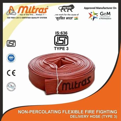 Non Percolating Flexible Fire Hose At ₹ 340 Meter Rrl Hose Pipe In