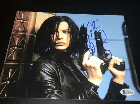 Kate Beckinsale Signed Autograph 8x10 Photo Underworld Action Shot